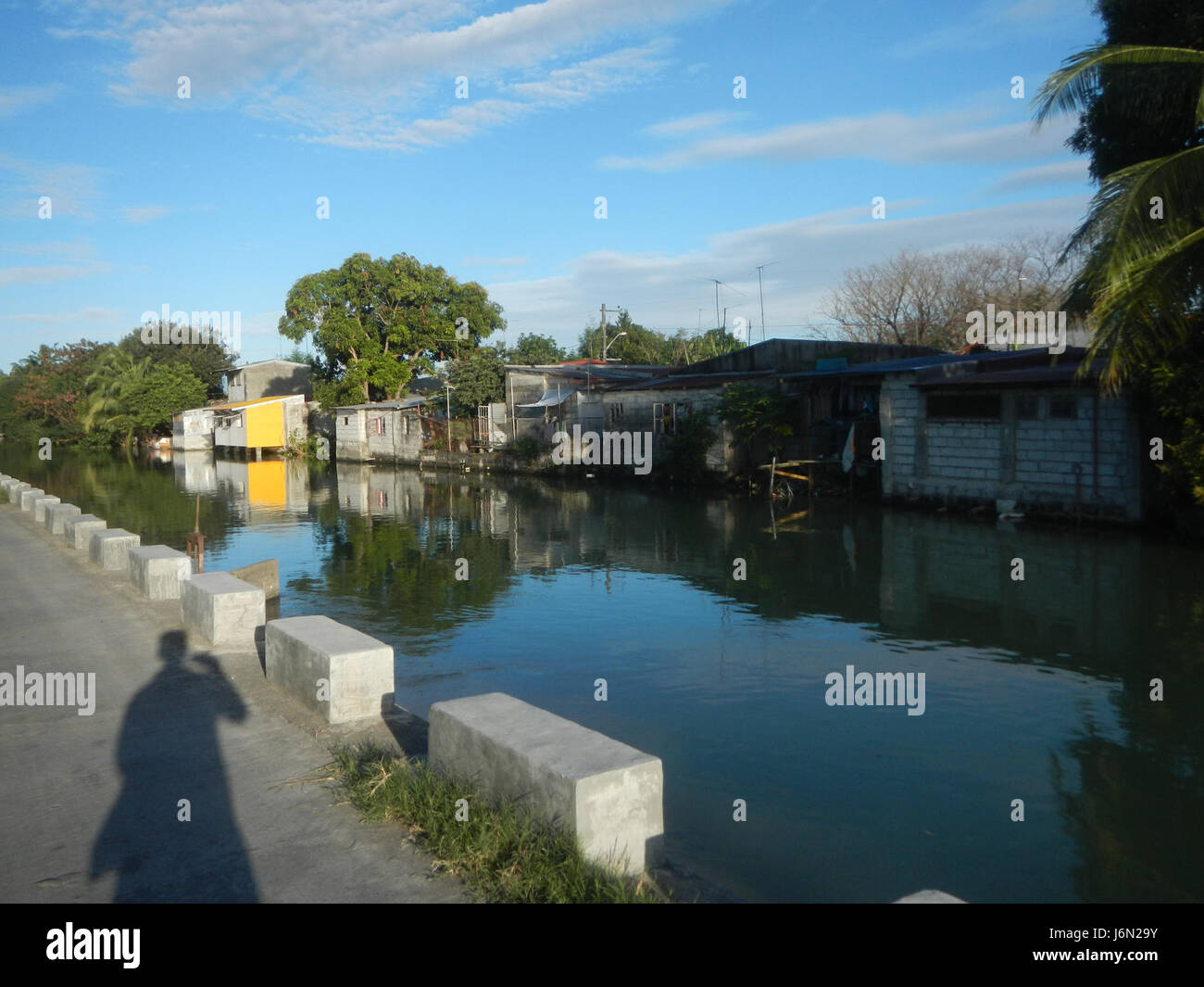 An image depicting paddy fields, grasslands, trees, houses, and ...