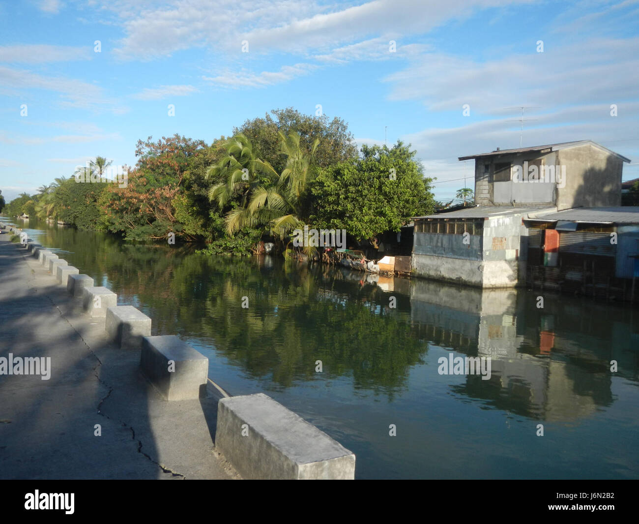 This image captures a rural landscape in Sabang, Baliuag, Bulacan ...