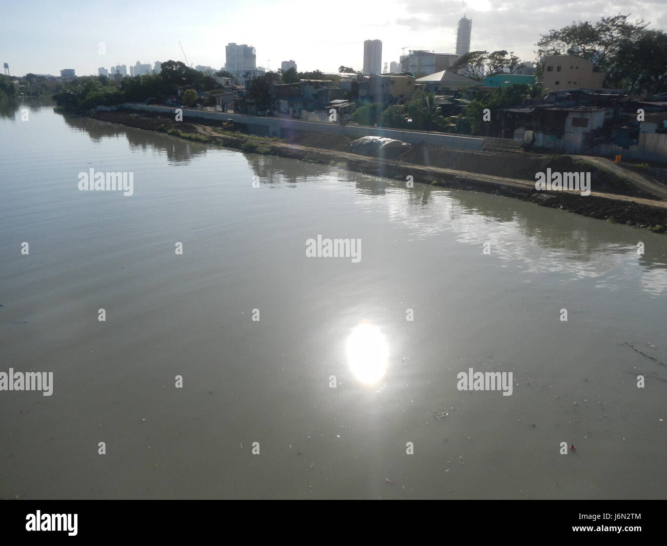 A street view of Dr. Sixto Antonio Avenue, crossing Sandoval Bridge in ...