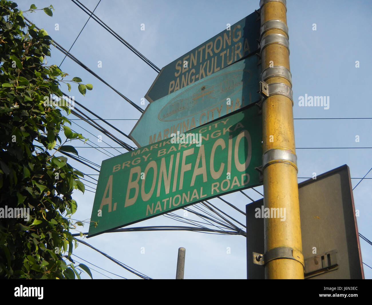 This image depicts the Barangka Viaduct on Marcos Highway, located at ...