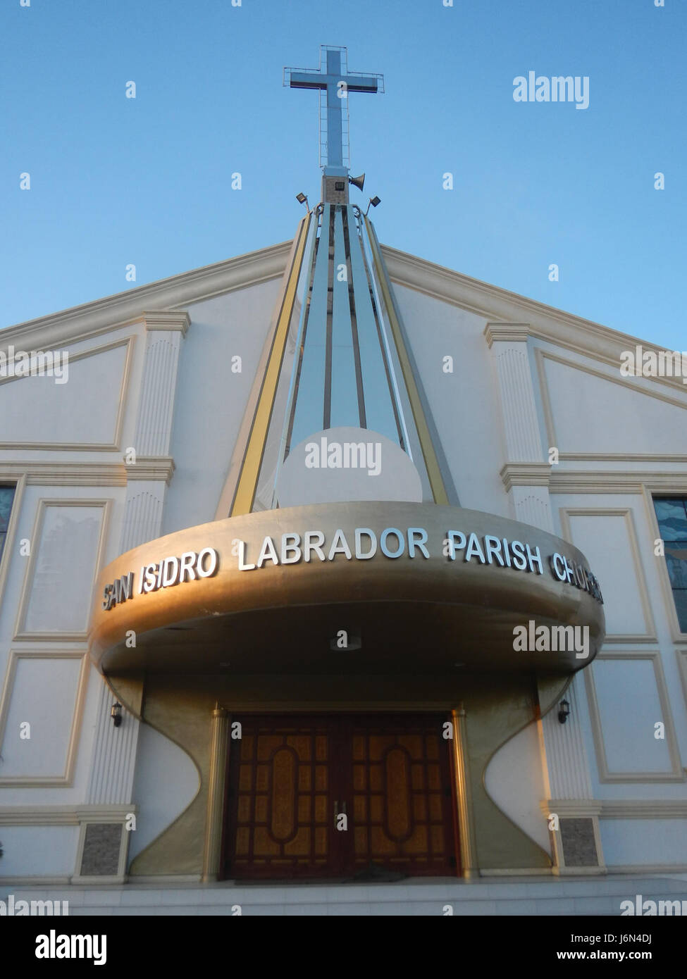 The exterior image of the San Isidro Labrador Parish Church in Liciada ...