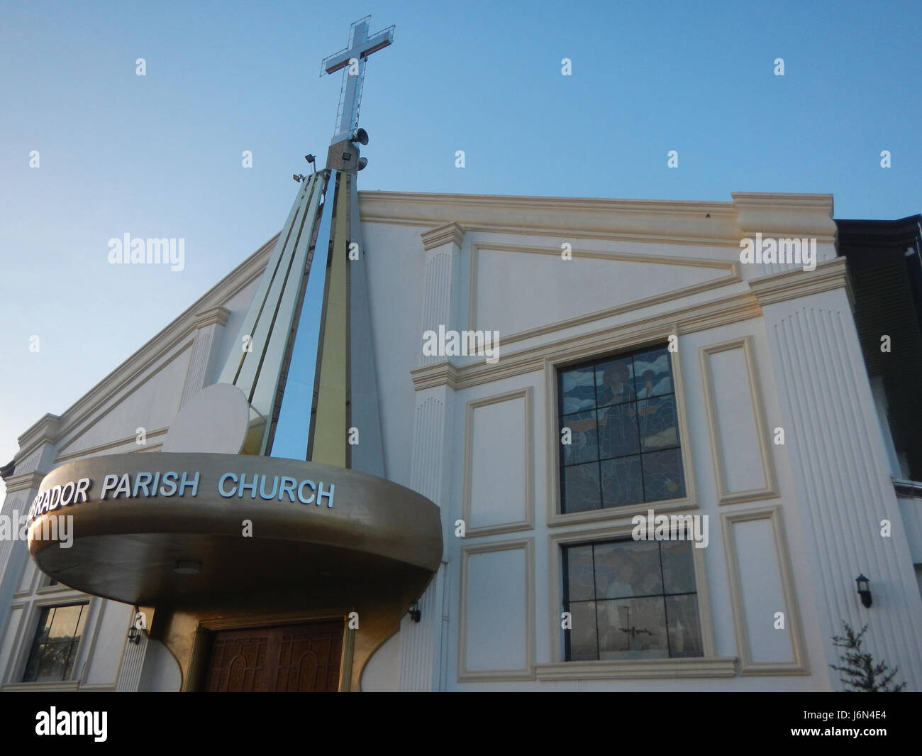 The San Isidro Labrador Parish Church, located in Liciada, Bustos ...