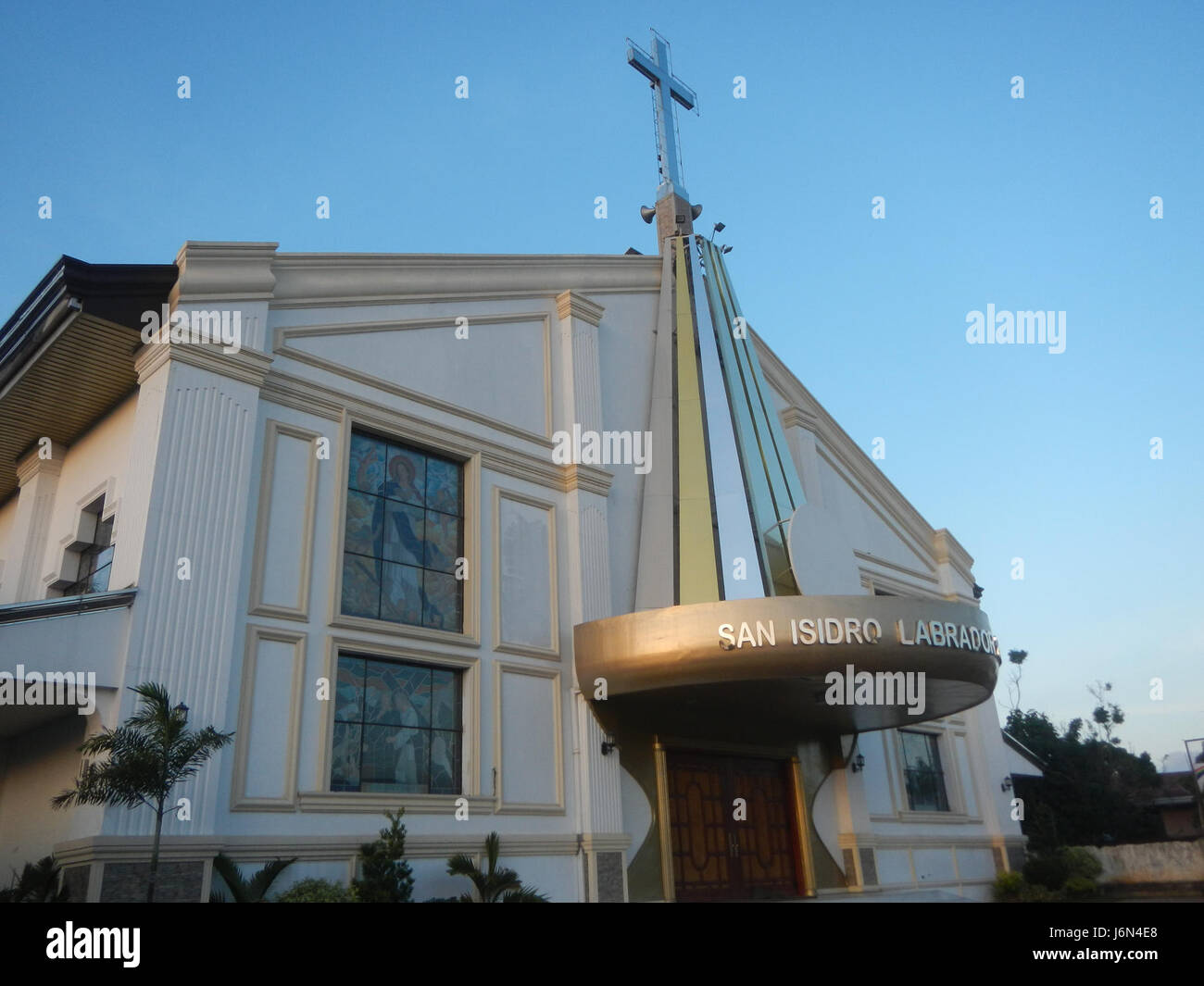 The exterior of the San Isidro Labrador Parish Church in Liciada ...