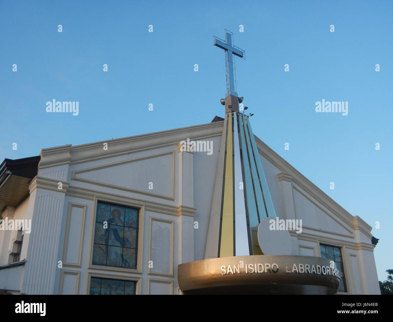 The San Isidro Labrador Parish Church in Liciada, Bustos, Bulacan, is ...