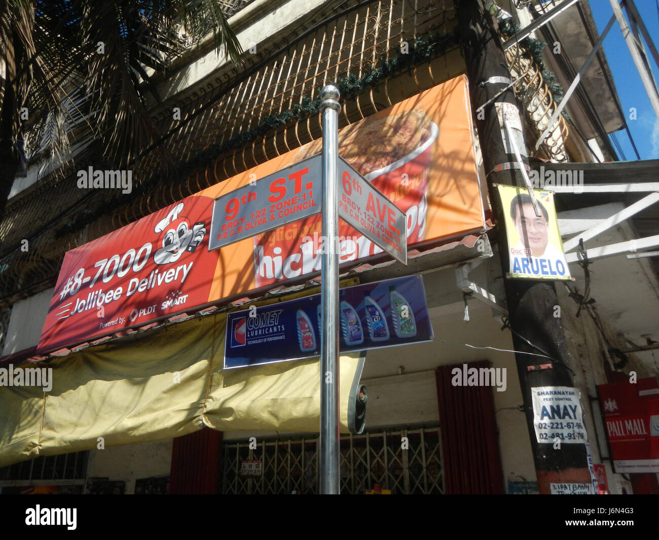 This image depicts a section of Caloocan City in the Philippines ...