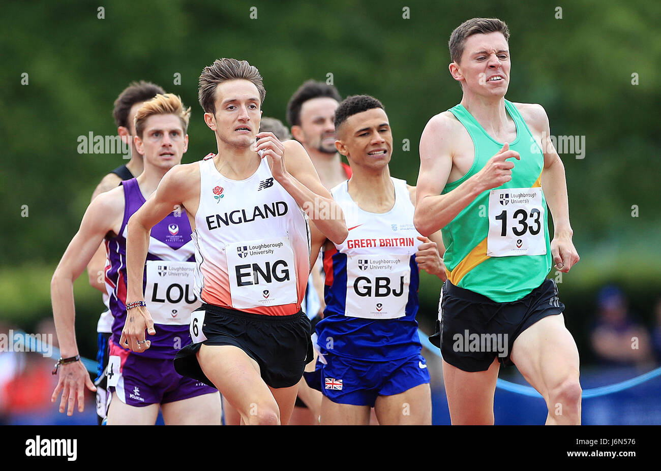 Ben Waterman (right) wins the Men's 800 Metre Match during the ...