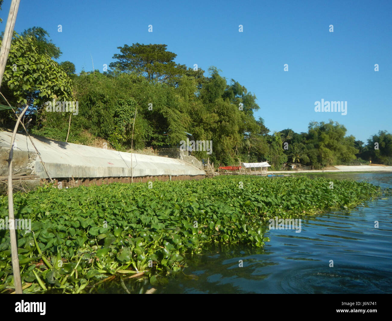 The project involves riprap construction along the riverbanks of ...
