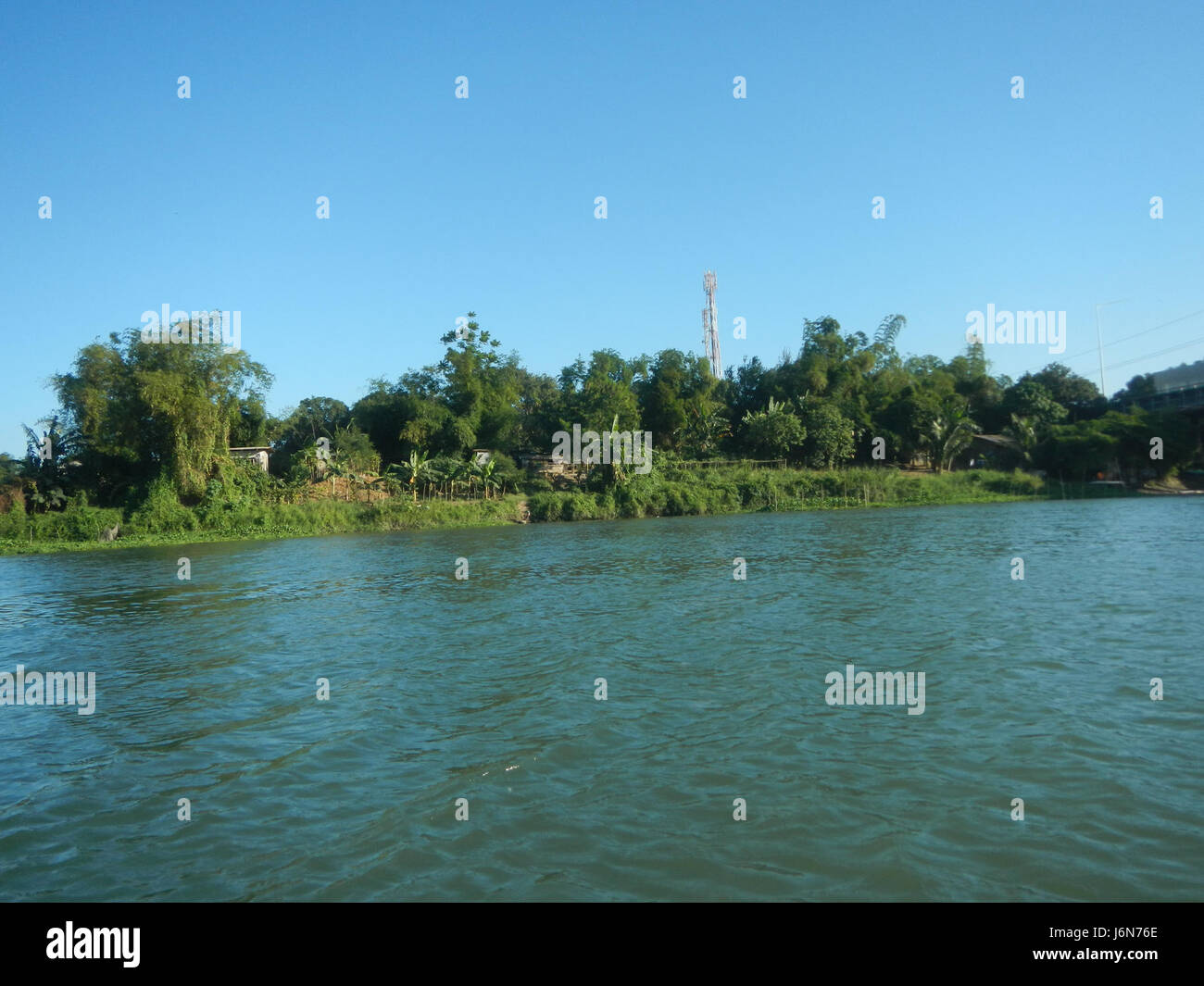 This photograph shows the riprap construction along the riverbanks in ...
