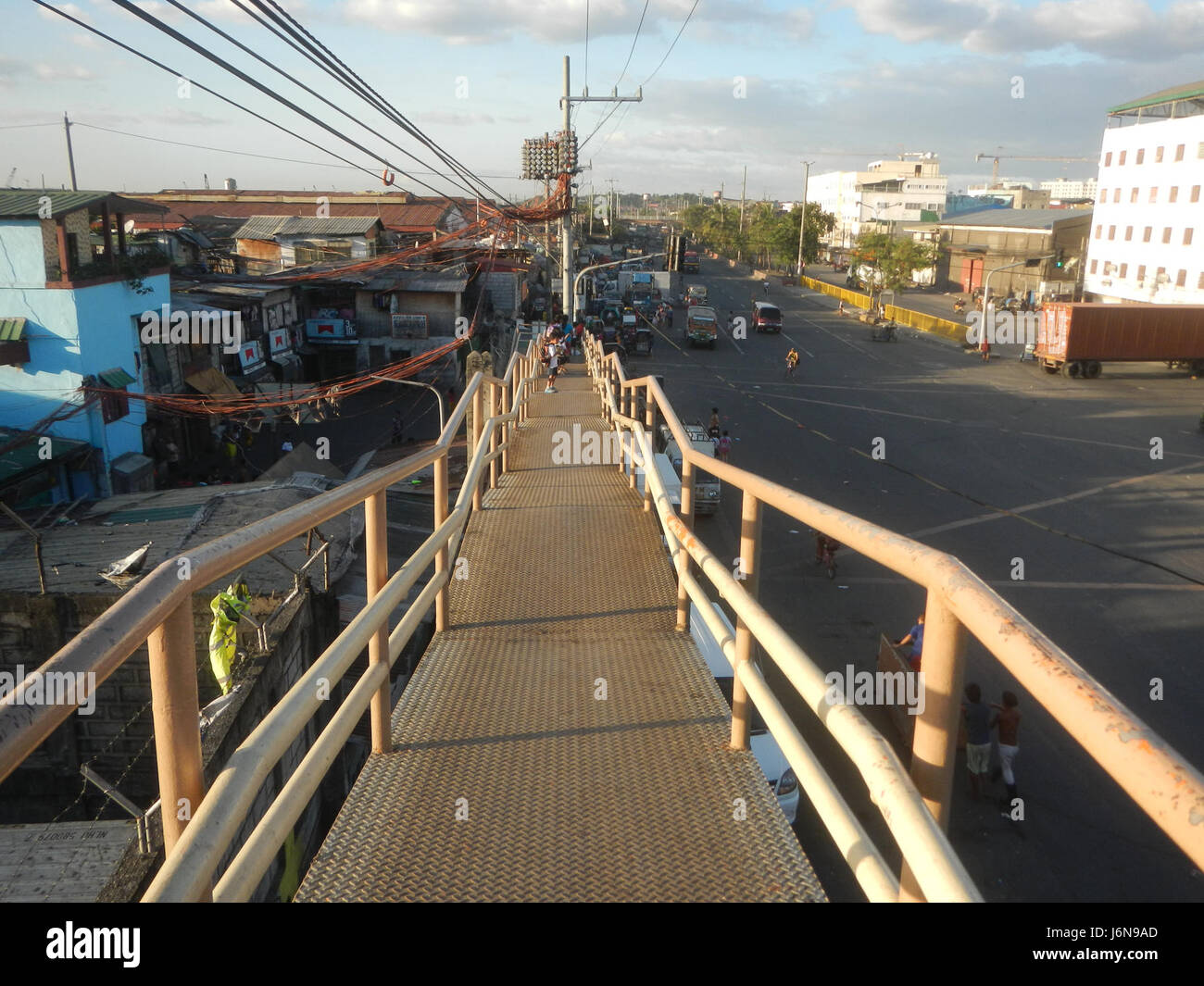 A pedestrian footbridge located on Capulong Marcos Road, Radial Road 26 ...
