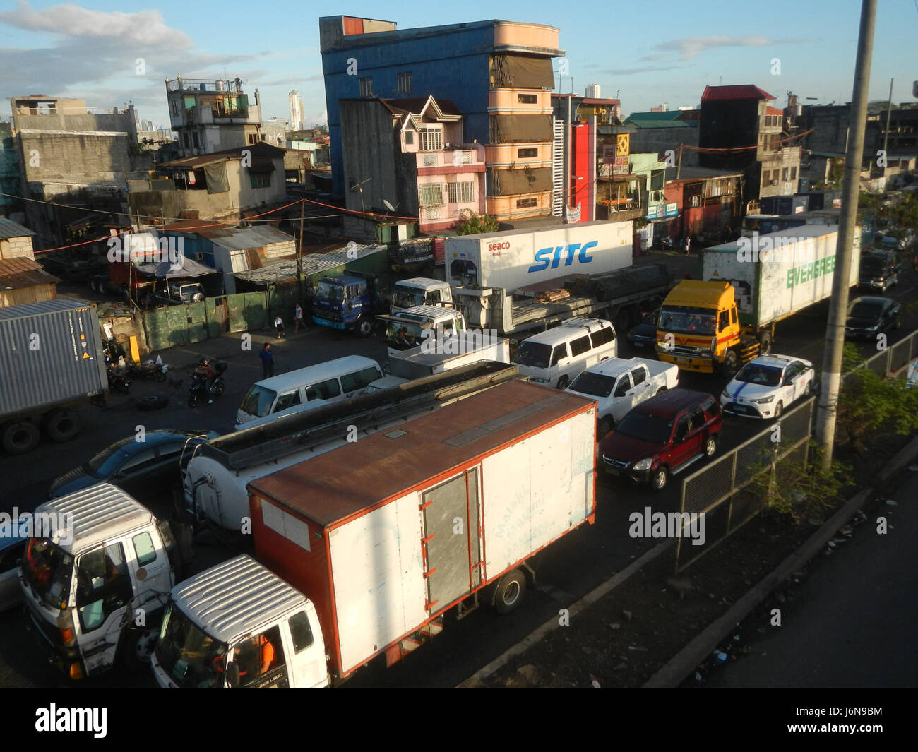 This pedestrian footbridge is located at the intersection of Capulong Marcos Road and Radial ...