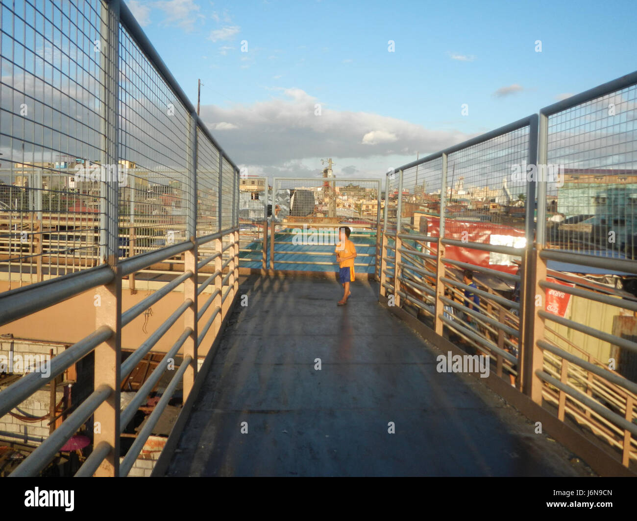 The '0804 Pedestrian Footbridge' in Tondo, Manila, is a structure ...
