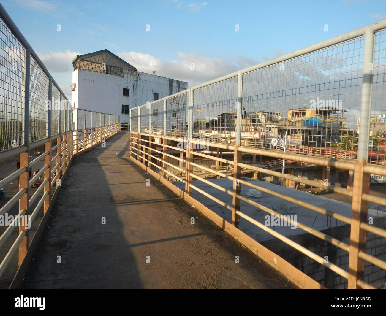 The pedestrian footbridge C-2 is located along Capulong Marcos Road ...