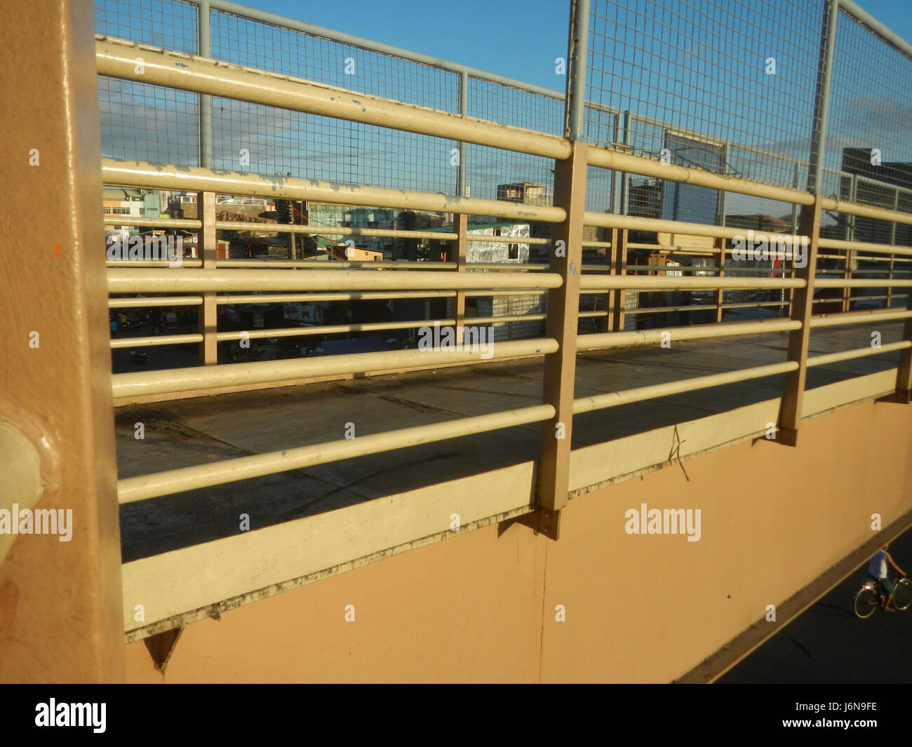 The pedestrian footbridge at C-2 Capulong, located on Marcos Road ...