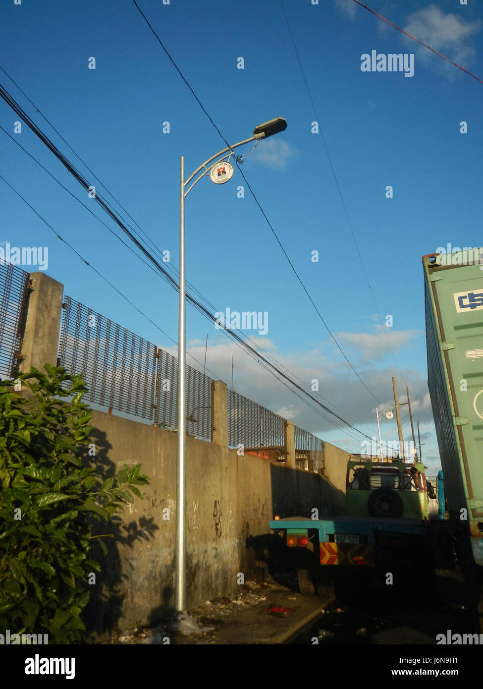 This image shows the pedestrian footbridge located at C-7 Capulong ...