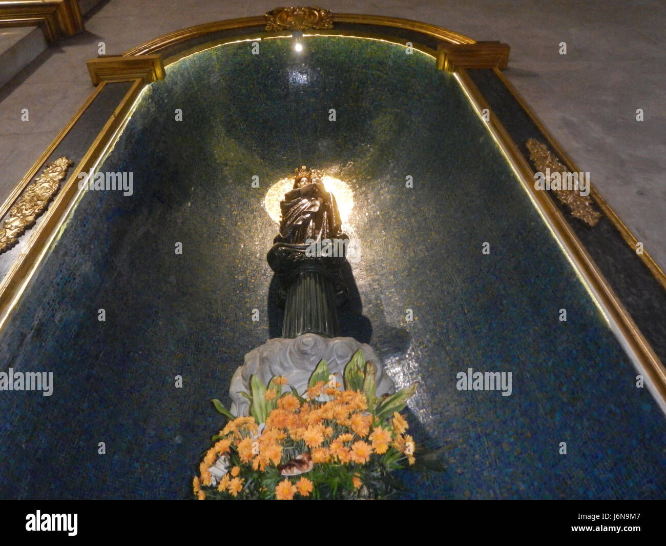 The Our Lady of the Pillar statue by Pierre-Julien Eymard, housed in ...