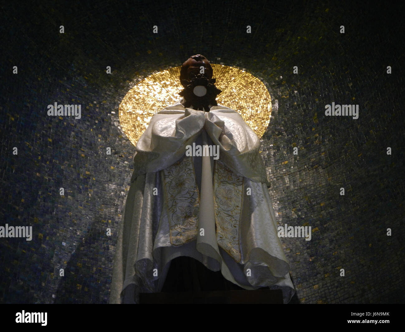 The Our Lady of the Pillar statue, designed by Pierre-Julien Eymard, is ...