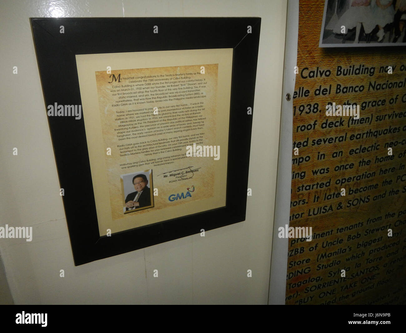 The Escolta Museum Exhibit Hall, located in the Edificio Calvo in ...