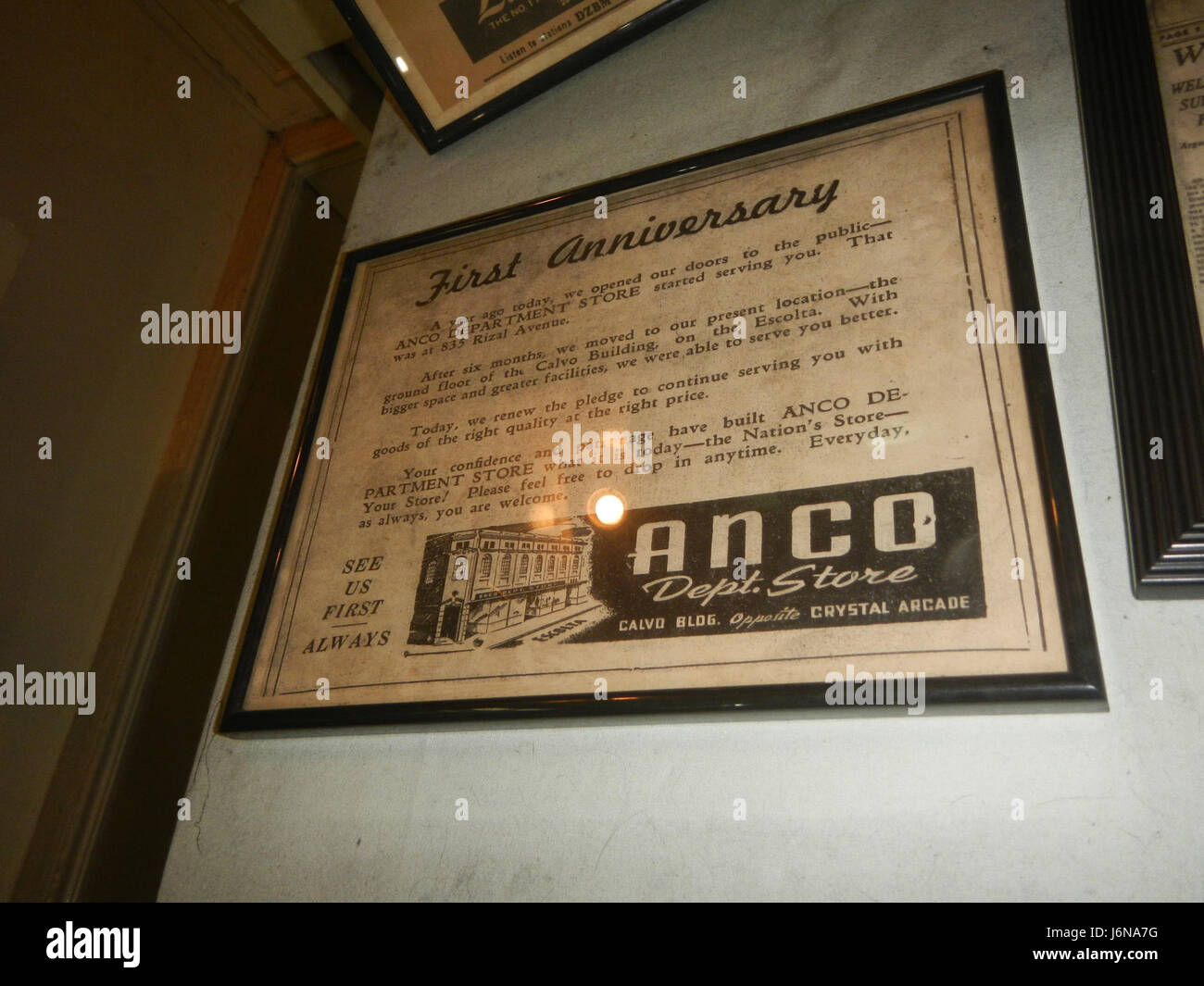 The Escolta Museum Exhibit Hall, located in the Edificio Calvo building ...