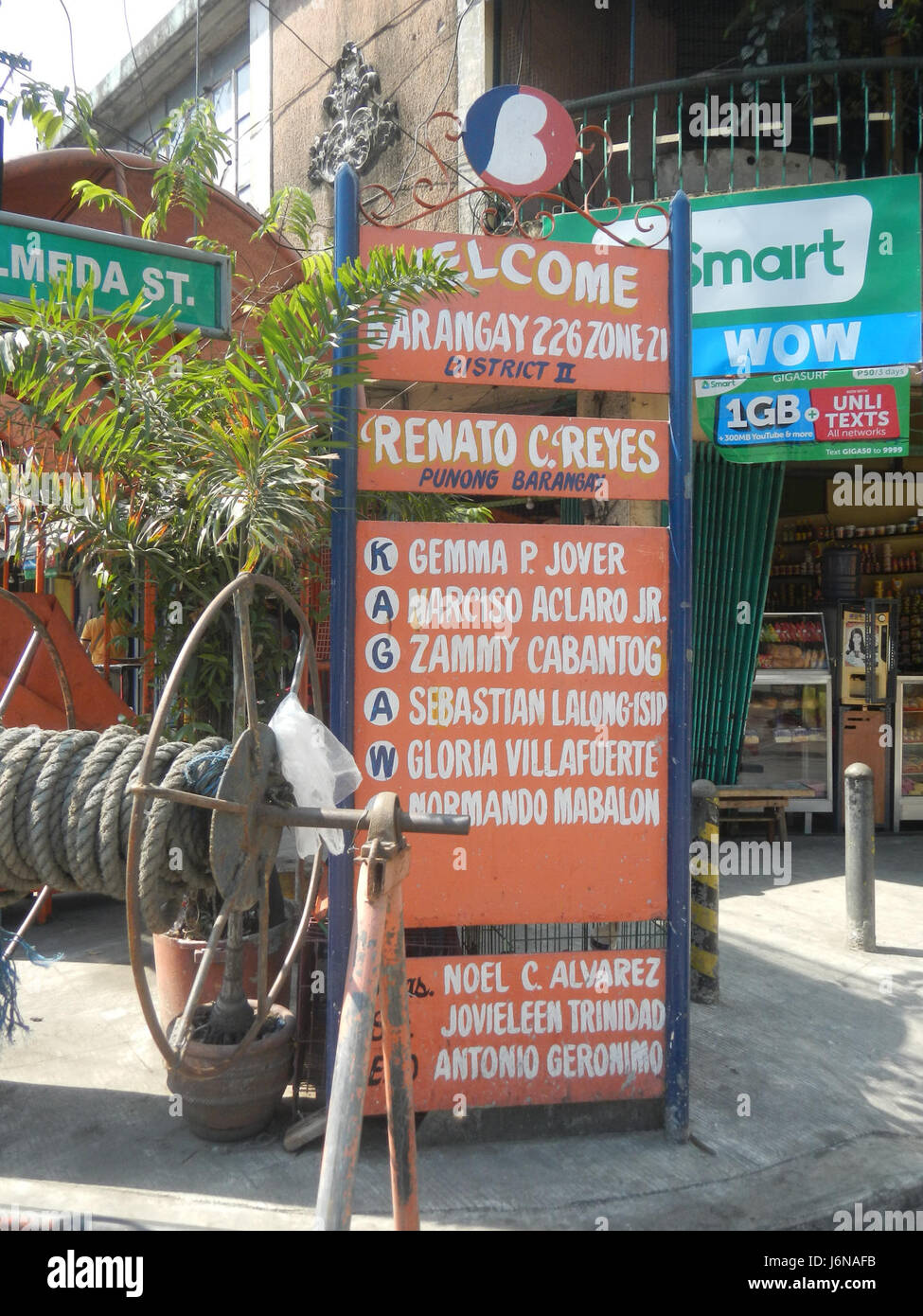 A map or description of Tayuman Street and the Santa Cruz Bridge in ...