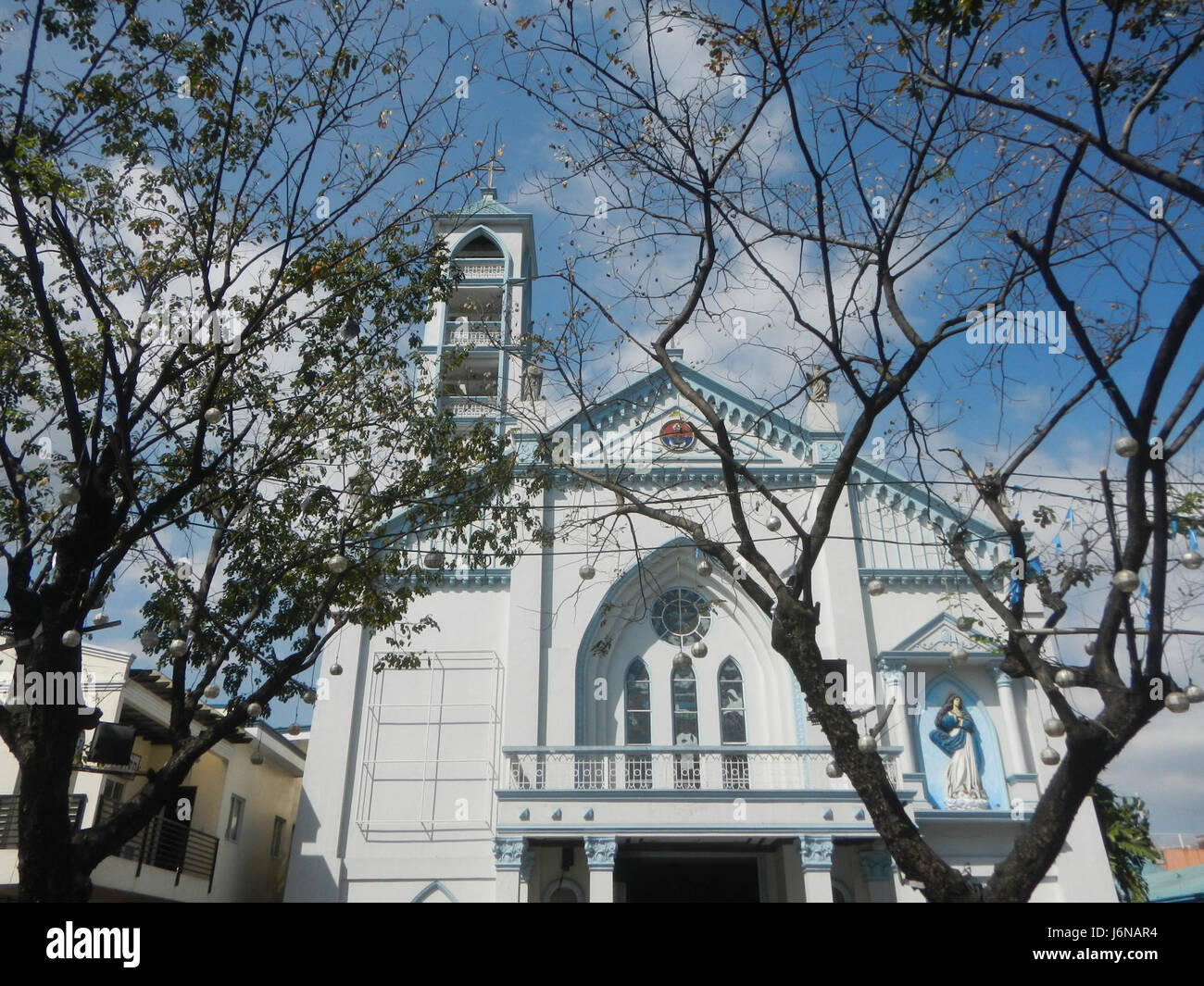 This photograph showcases the exterior of the Immaculate Conception ...