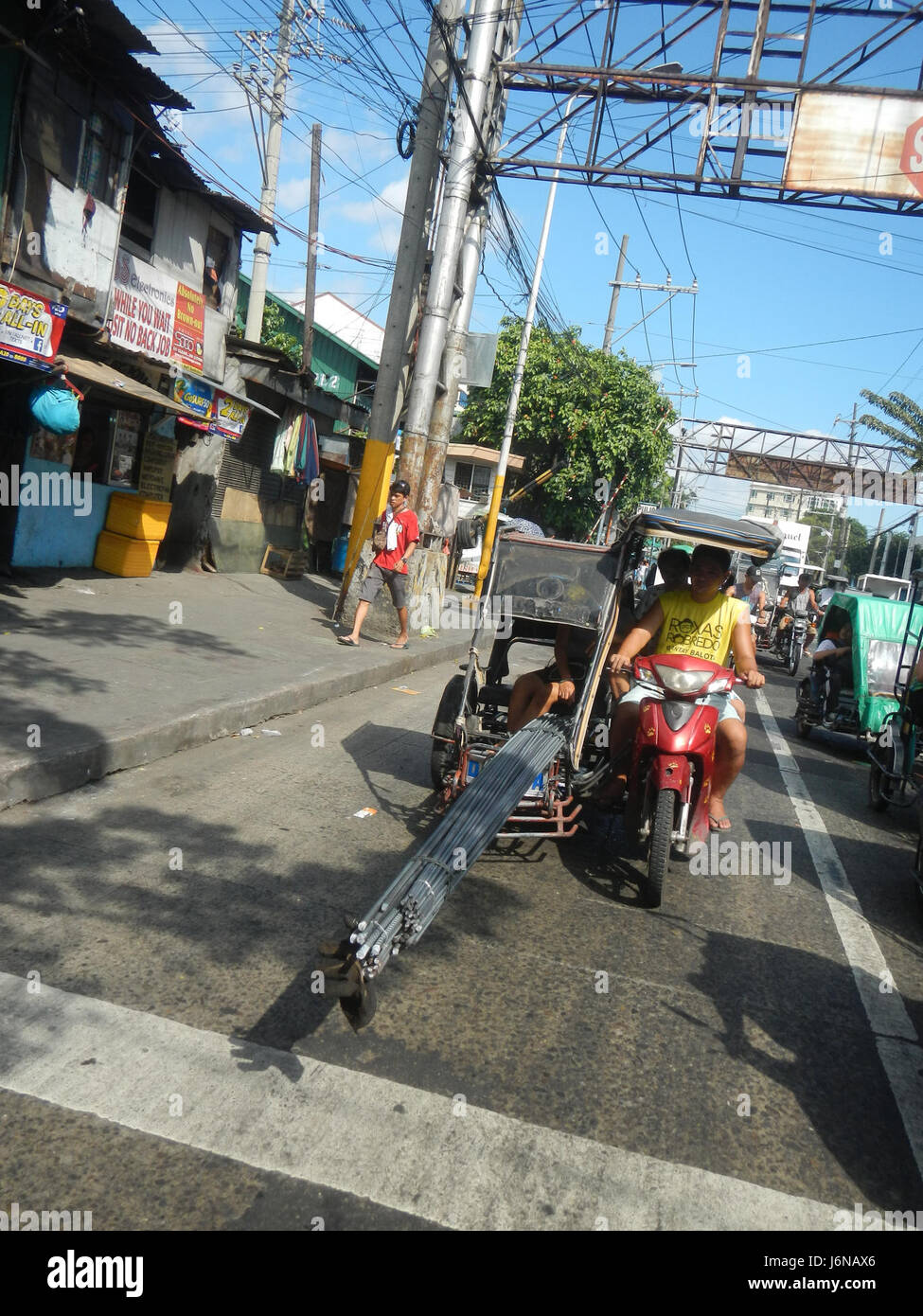 This pedestrian footbridge connects key landmarks in Tondo, Manila ...