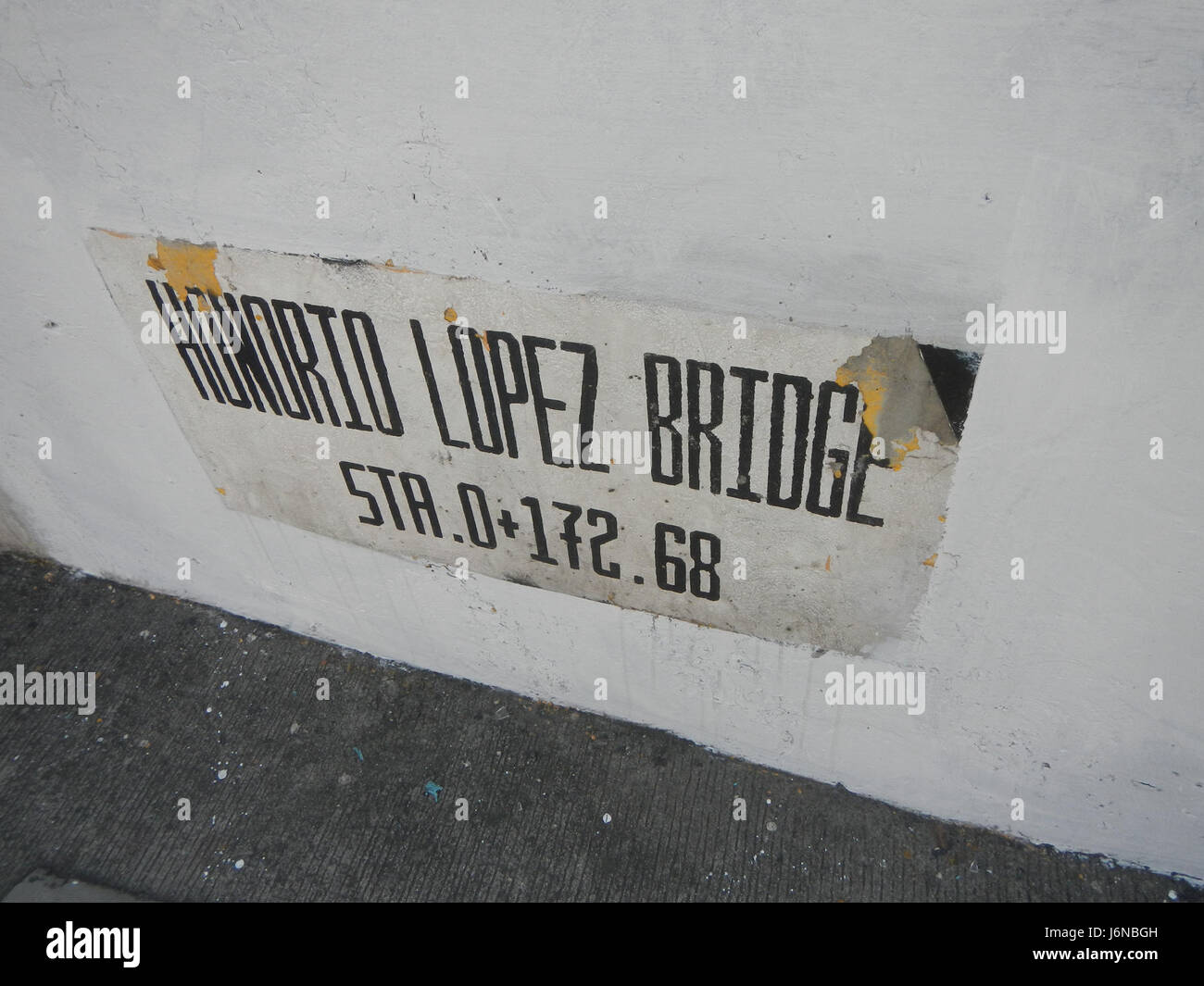 This image shows the Honorio Lopez Bridge, located in Infanta ...