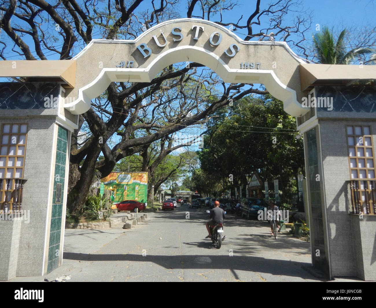 This caption refers to a structure located in Bustos, Bulacan, the ...