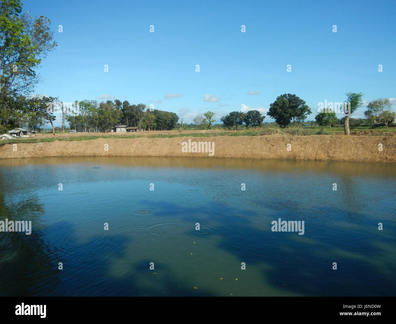 This image highlights fish ponds located in Malamig, Bustos, Bulacan ...