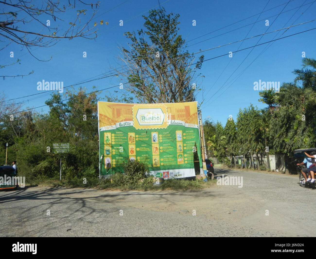 This image shows a road map of Alejo Santos Highway in Bulacan ...