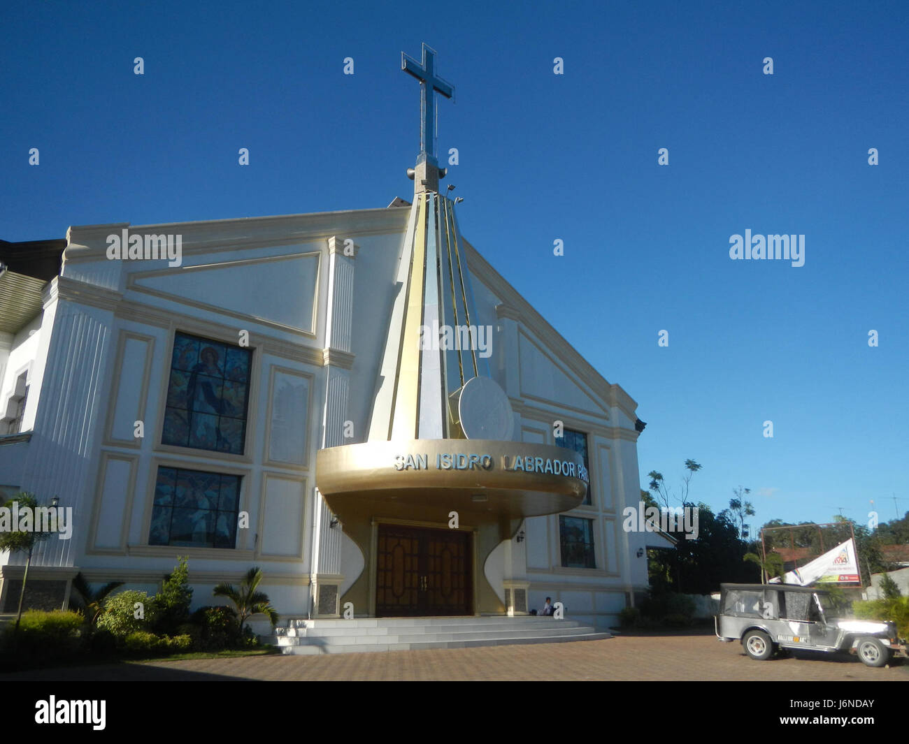 A photograph of the San Isidro Labrador Parish Church in Liciada ...
