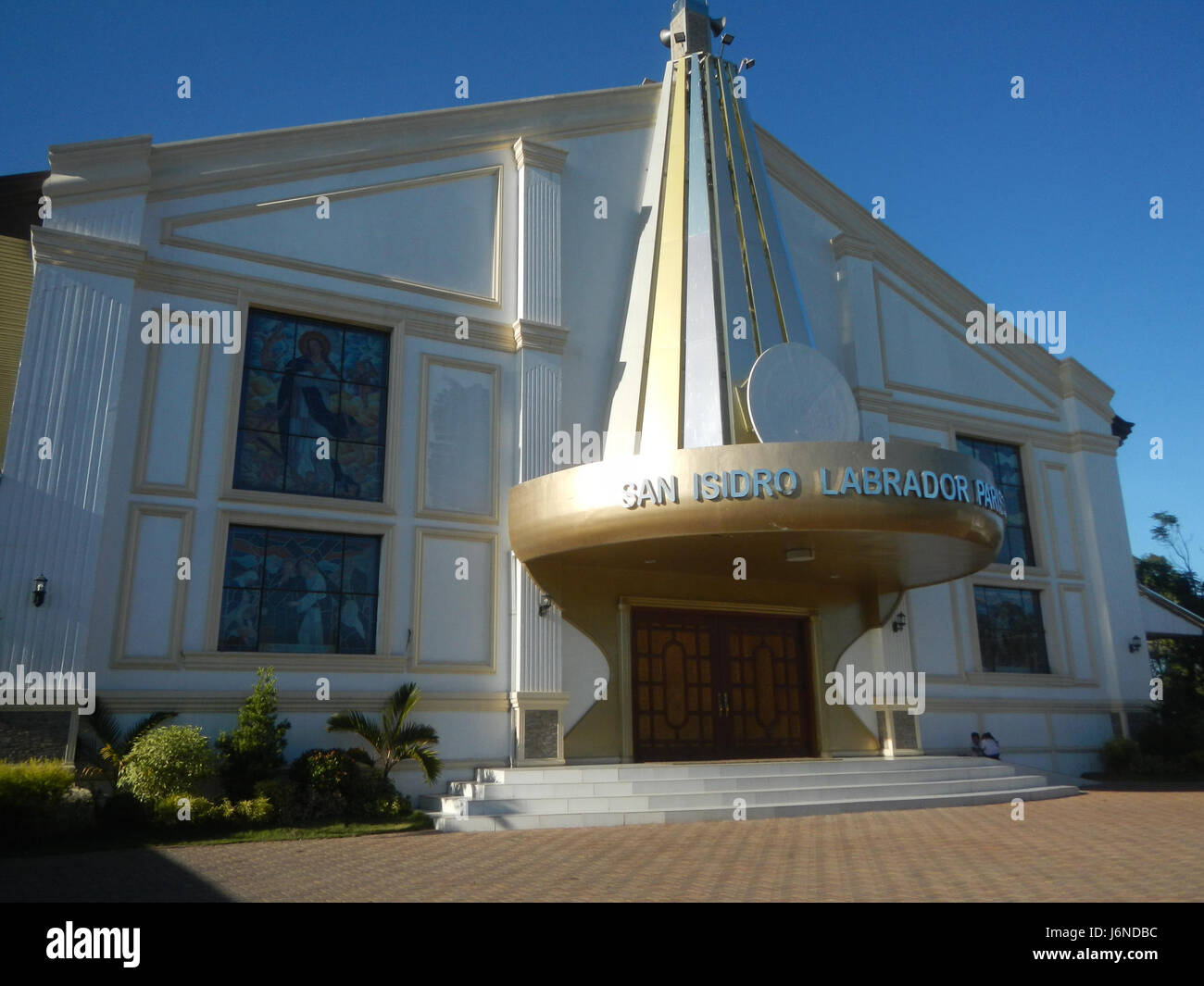 The San Isidro Labrador Parish Church in Liciada, Bustos, Bulacan, is a ...