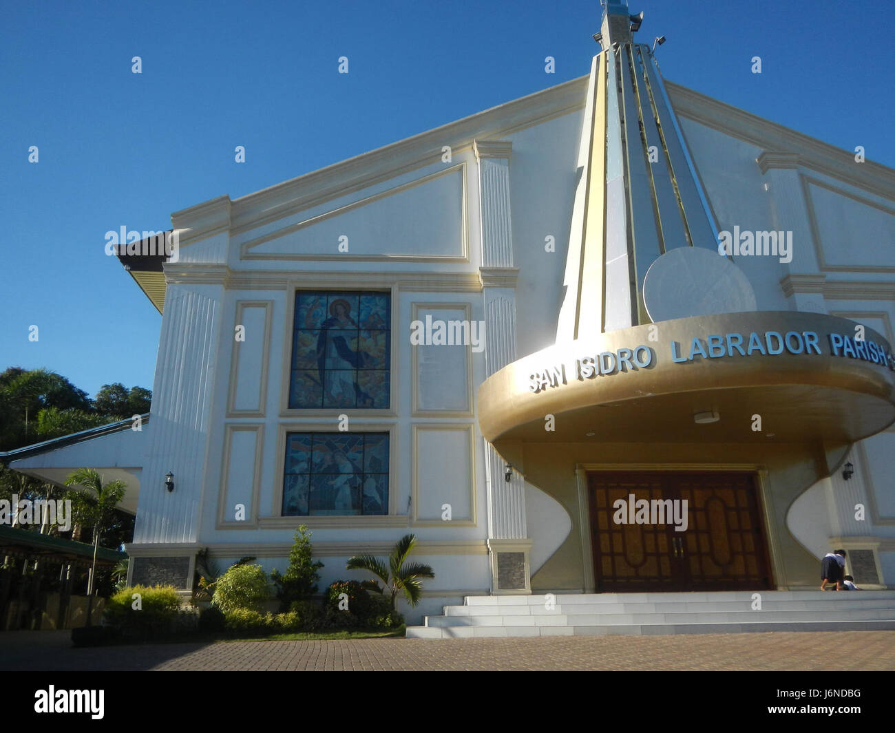 The San Isidro Labrador Parish Church in Liciada, Bustos, Bulacan, is a ...
