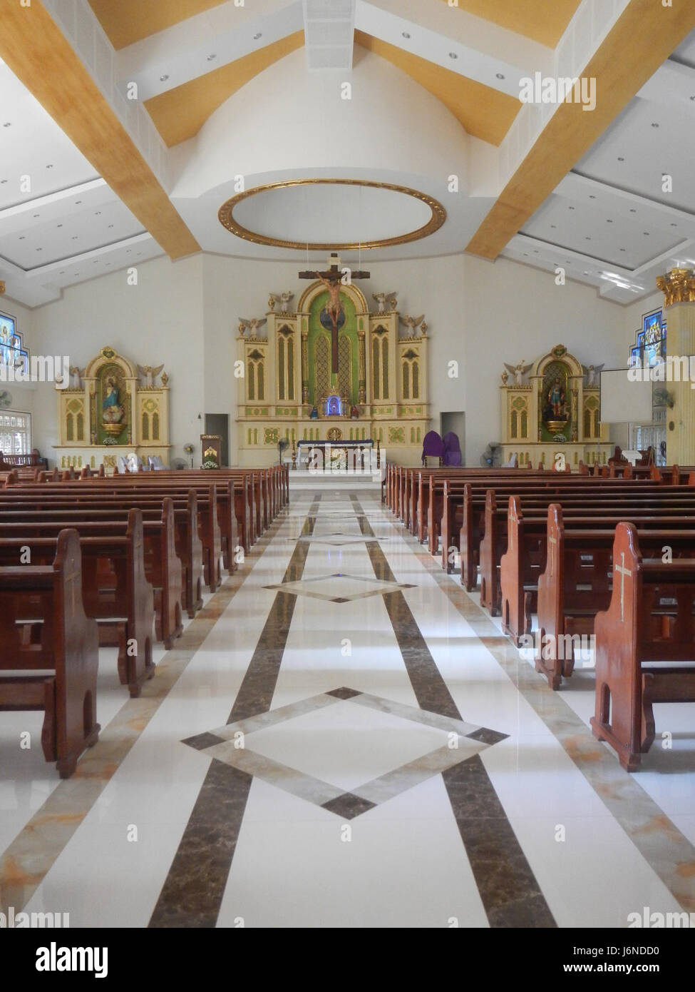 The San Isidro Labrador Parish Church, located in Liciada, Bustos ...
