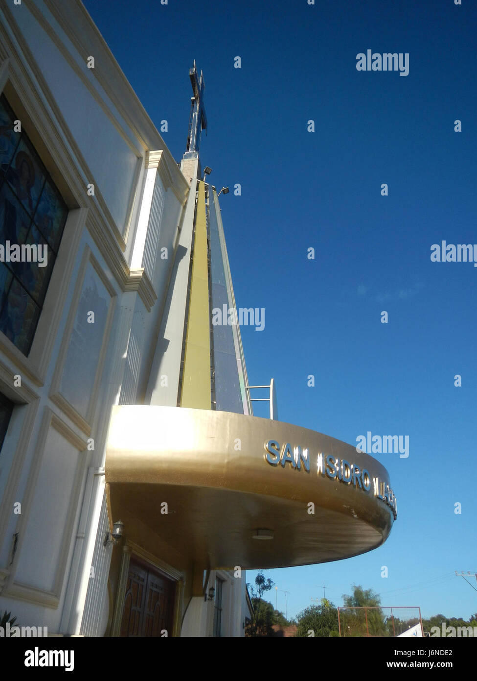 This image shows the San Isidro Labrador Parish Church in Liciada ...