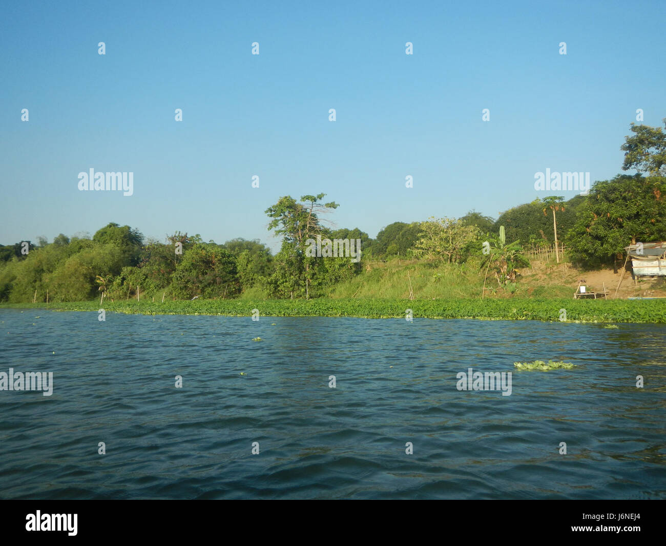 A map or image depicting the riverbanks along the Pulilan River, with ...