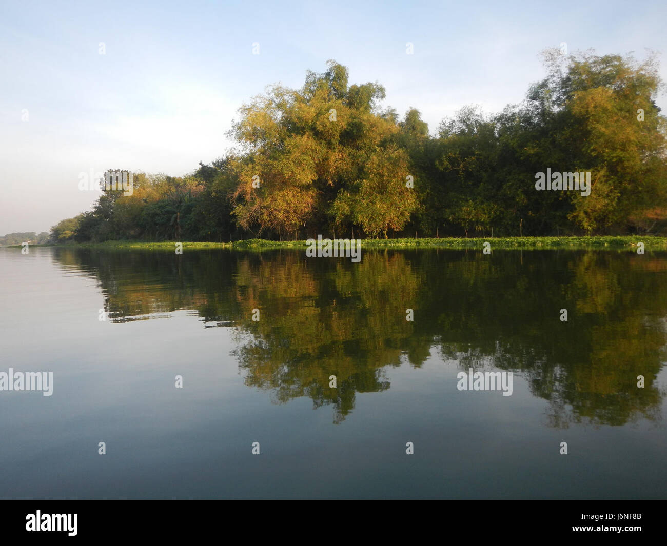 This image captures the scenic view of the riverbanks in Pulilan, a ...