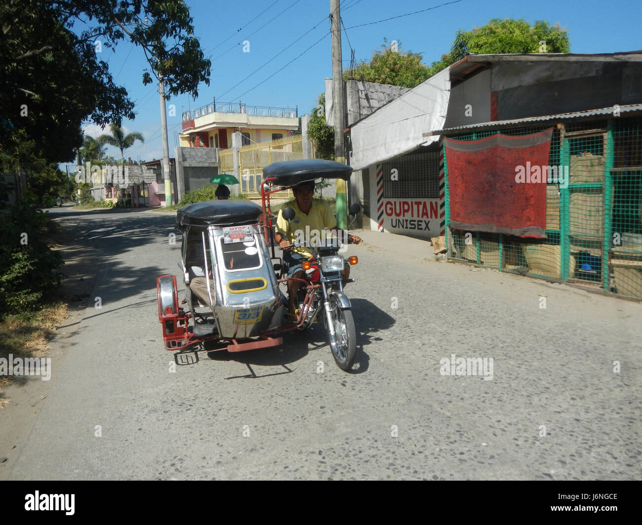 This title refers to the construction activity along the road in ...