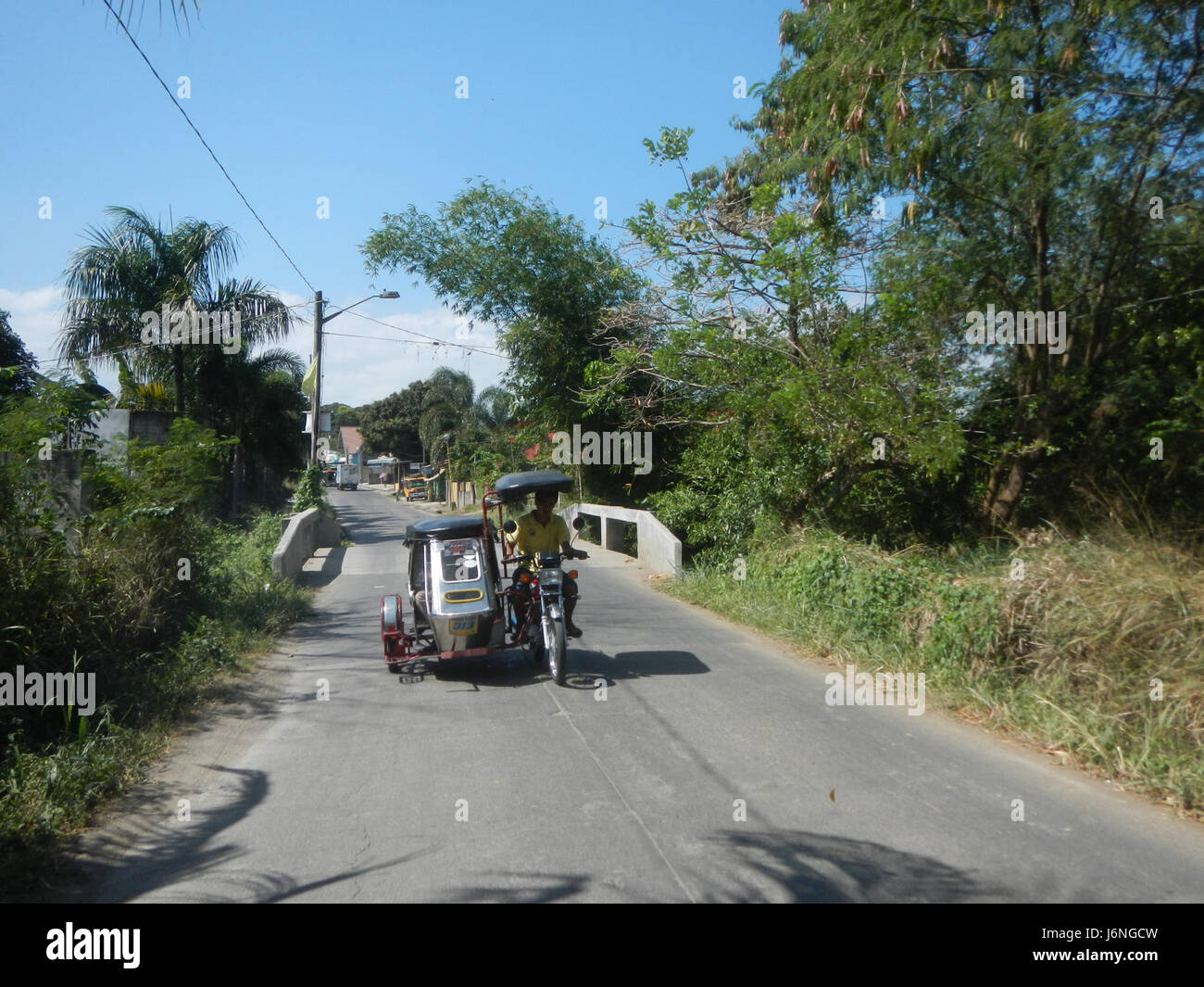 An image of road construction in the Poblacion San Roque, Bagong Barrio ...
