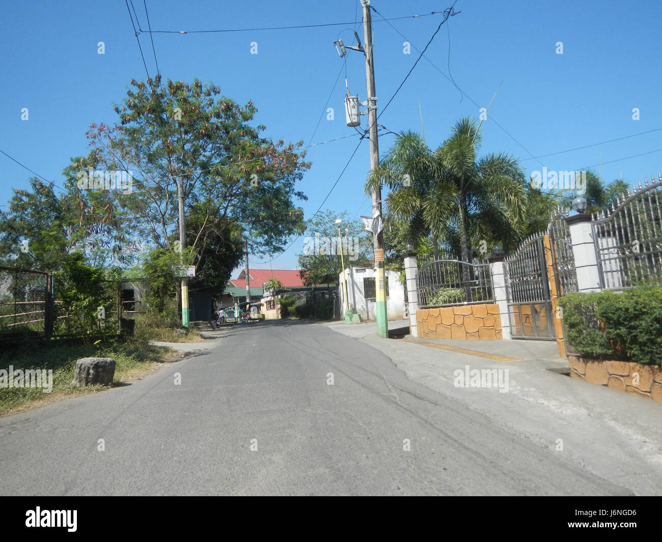 A section of road construction in Pandi, Bulacan, Philippines ...