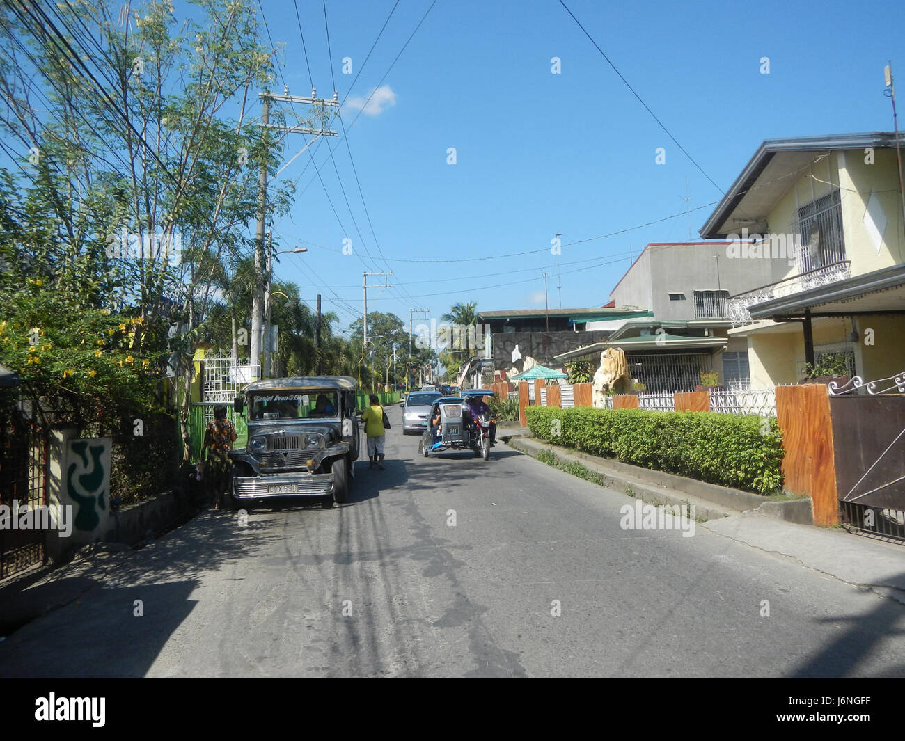 The construction of Poblacion San Roque Road in Pandi, Bulacan, is part ...