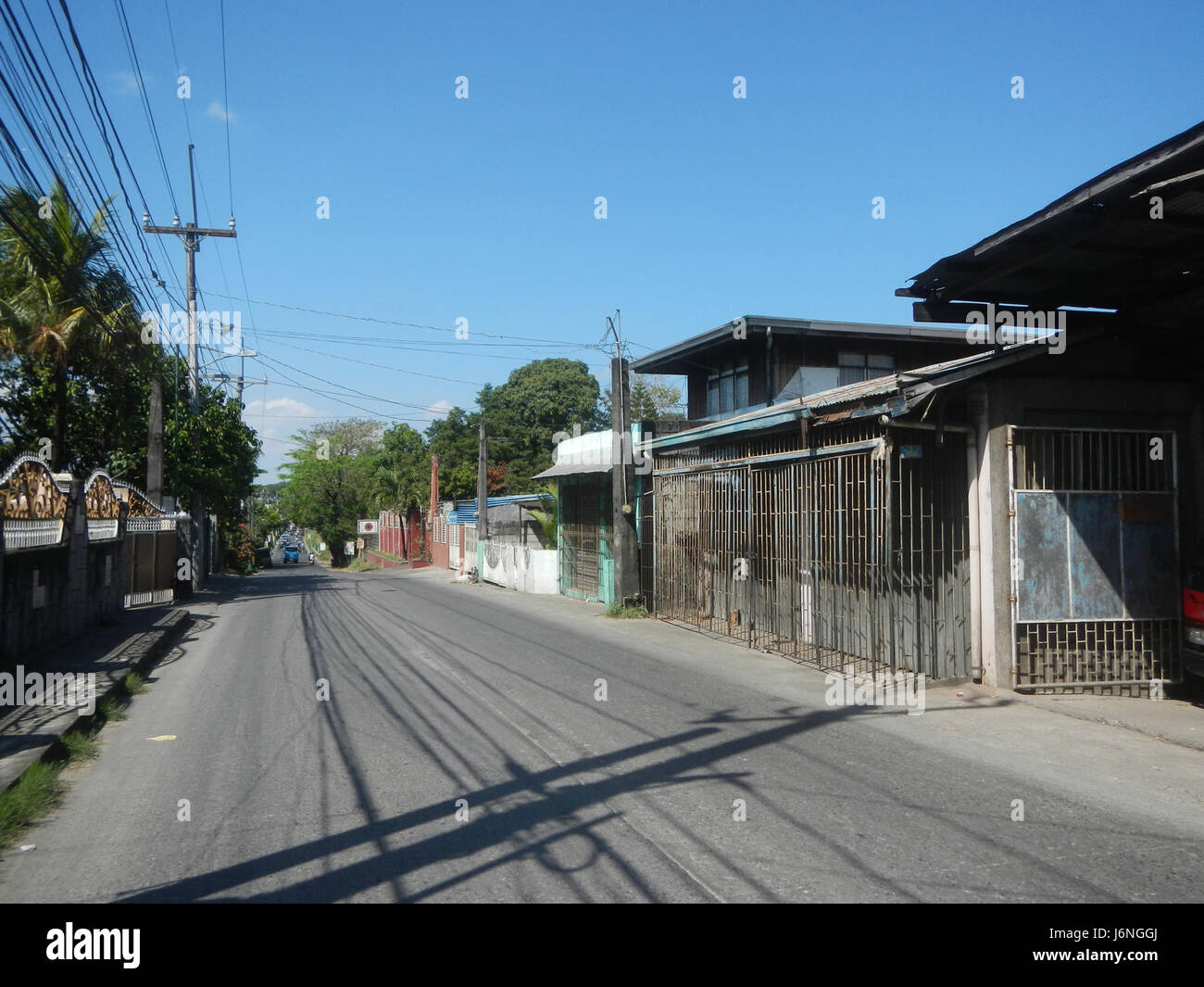 This image represents a view of the road systems in the Poblacion areas ...