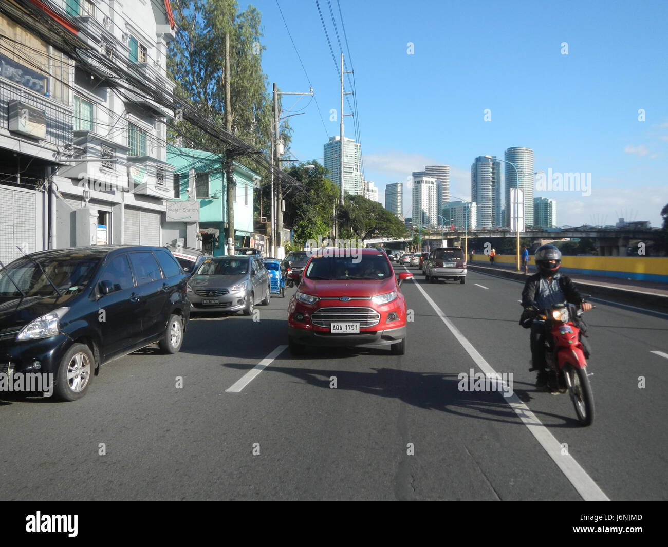 Photograph of the bridge connecting Makati and Mandaluyong cities ...