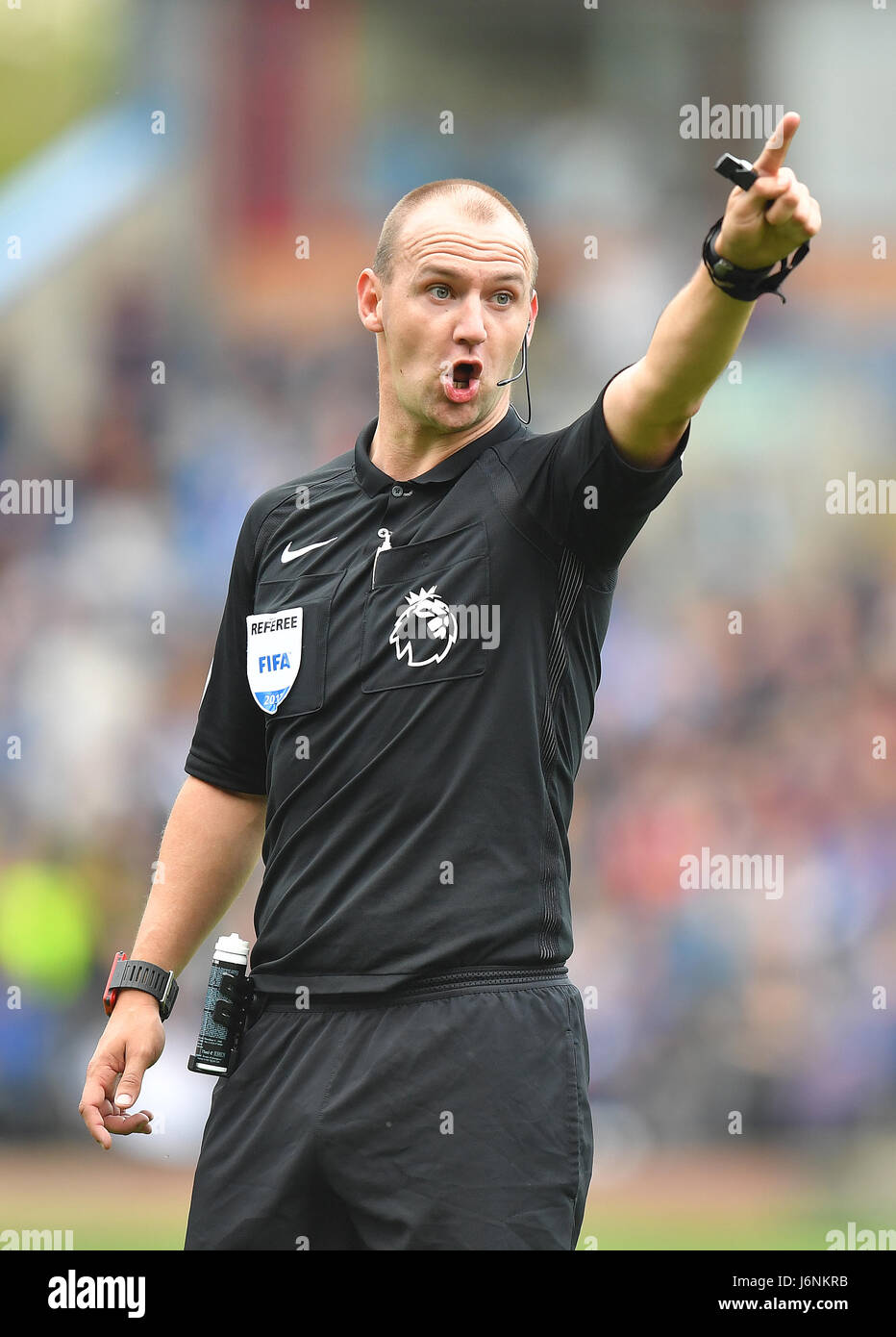 Referee Bobby Madley during the Premier League match at Turf Moor ...