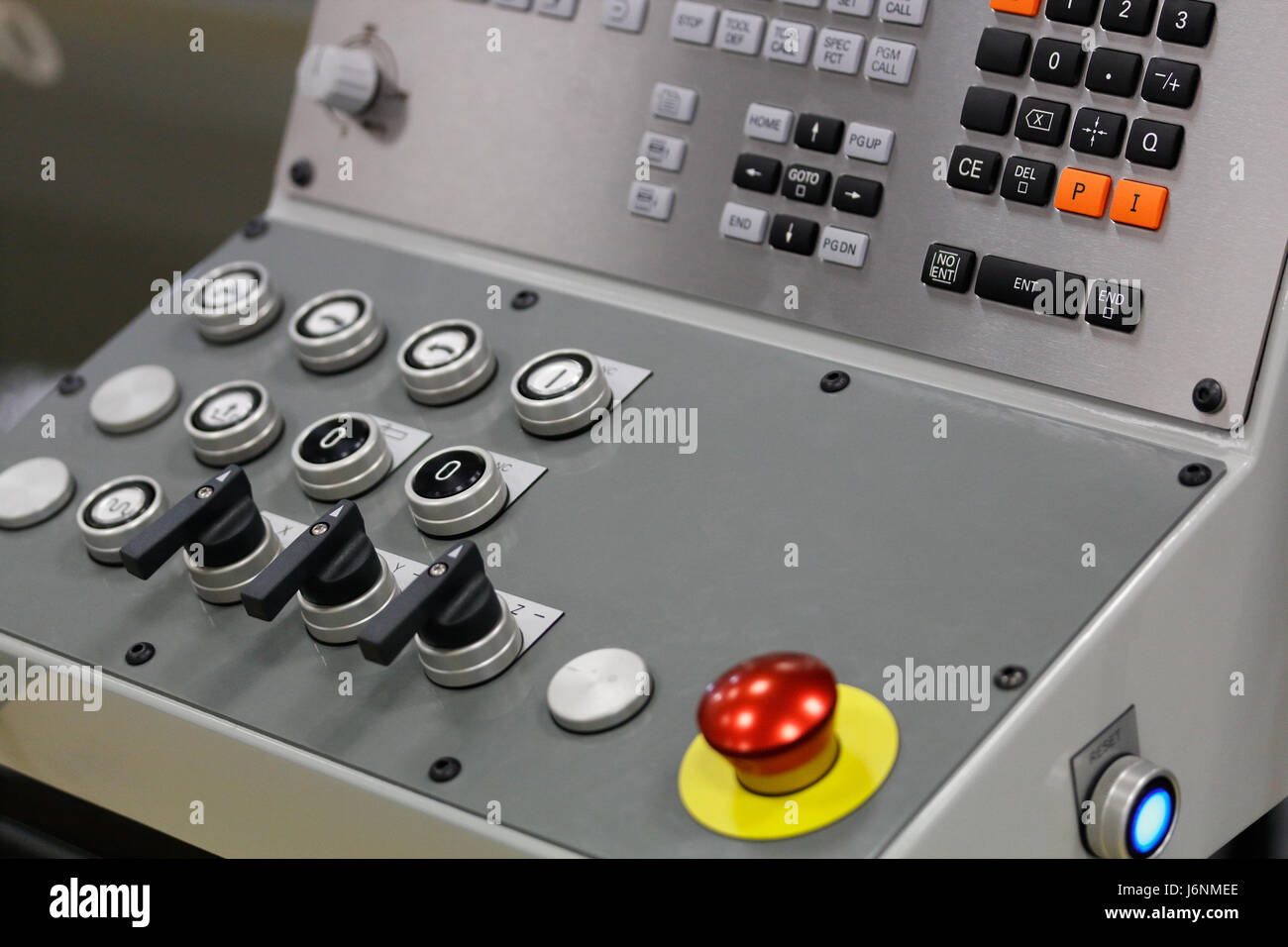 Cnc Control Panel Industrial Machinery High Resolution Stock ...