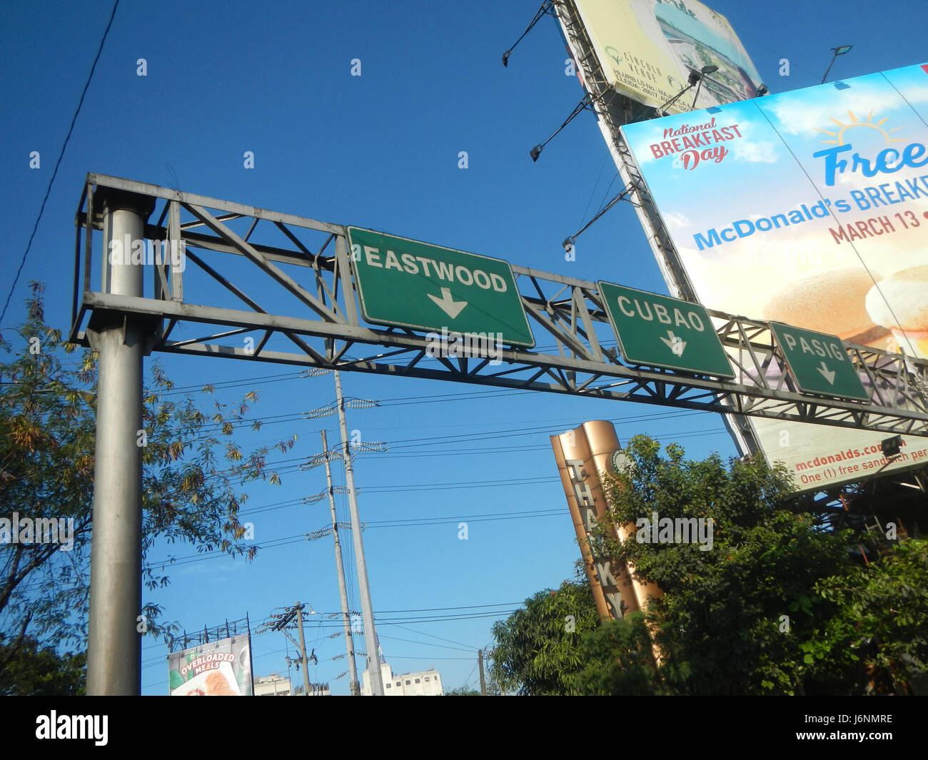 This view shows the Circumferential Road 22 and the bridge connecting ...