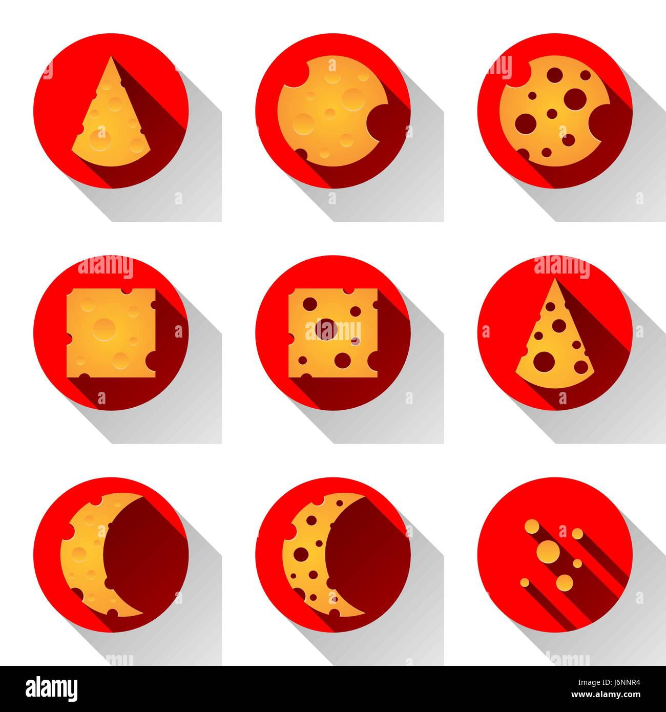 Fresh cheese slice symbol hi-res stock photography and images - Alamy