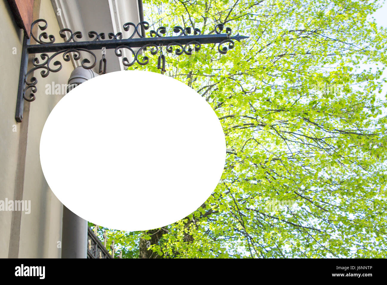 Mock signage on the wall of classical architecture building Stock Photo ...