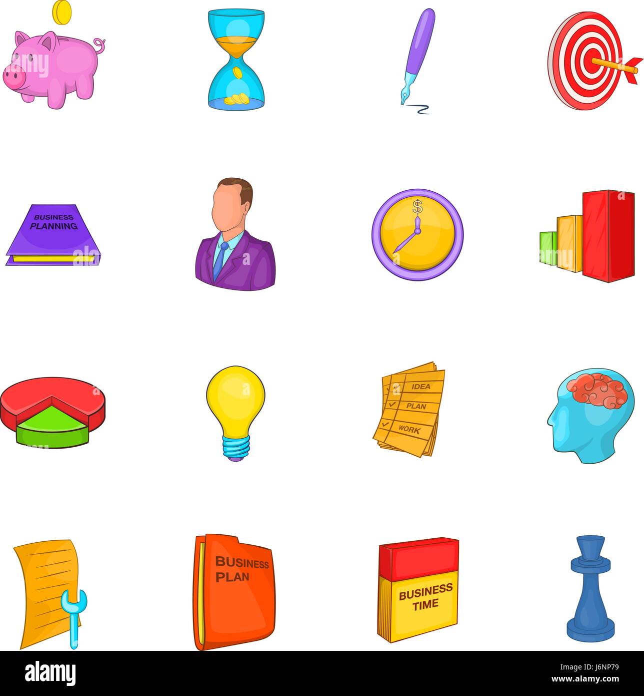 Business planning set, cartoon style Stock Vector Image & Art - Alamy