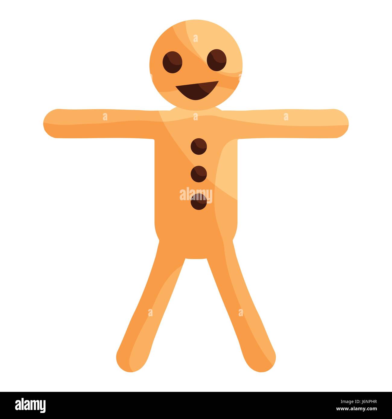 Gingerbread man cookie icon, cartoon style Stock Vector Image & Art - Alamy