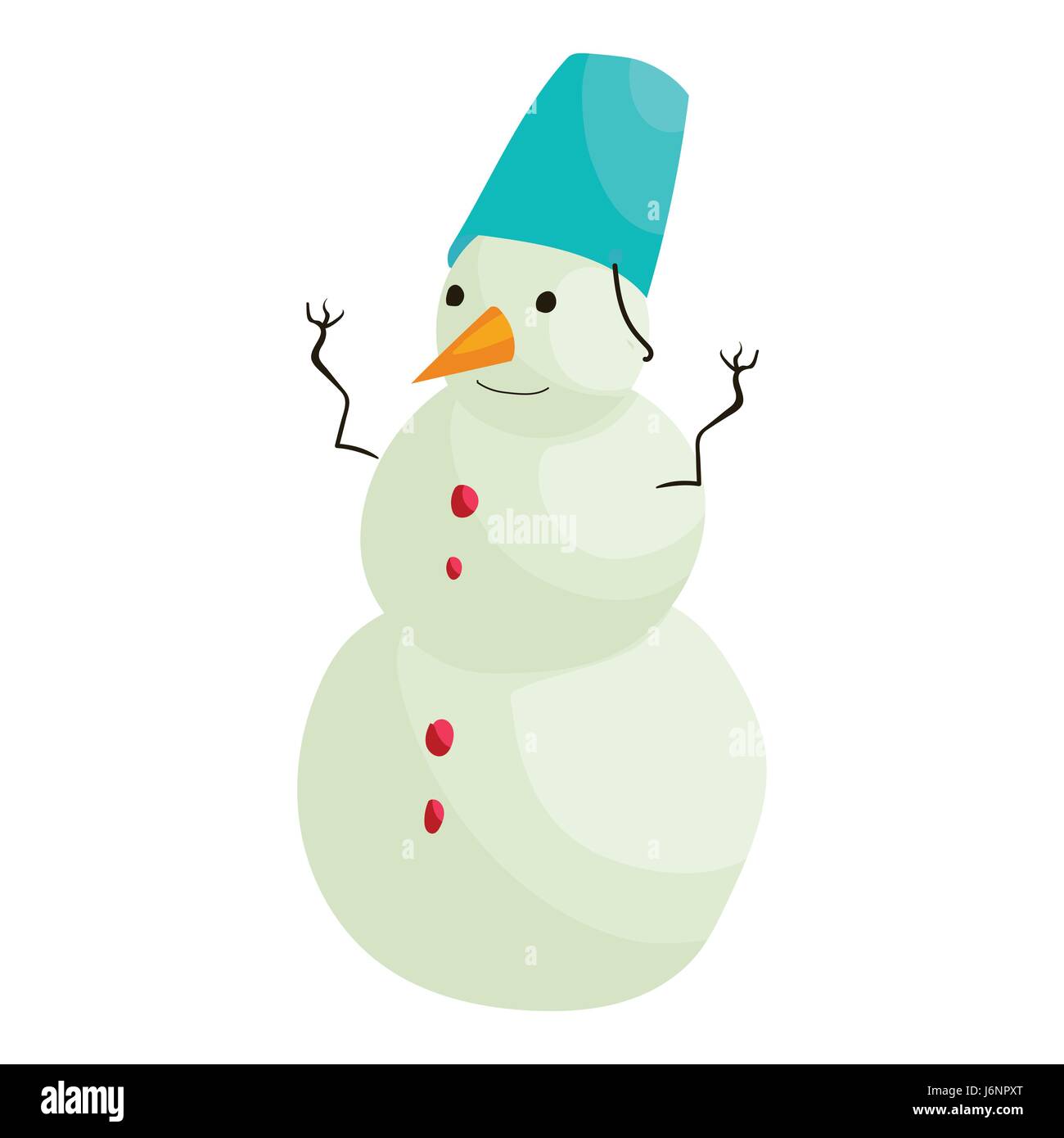 Snowman icon, cartoon style Stock Vector Image & Art - Alamy